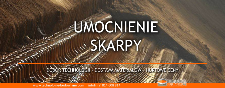 Umocnienie skarp geokratą komórkową